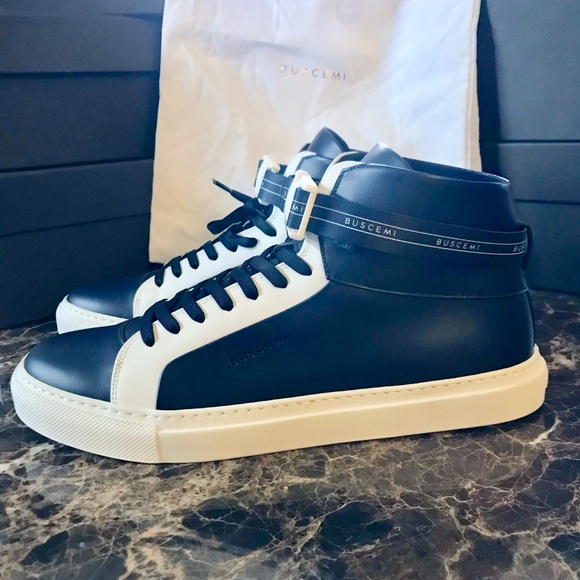 Buscemi | Shoes | Buscemi Leather 0mm White Plastic Buckle Sneaker ...